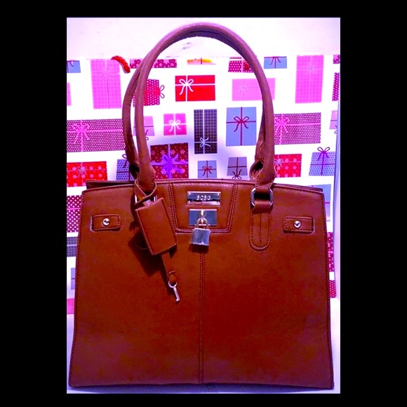 BCBGeneration | Bags | New Nwot Bcbg Cognac Paris Lock Handbag | Poshmark